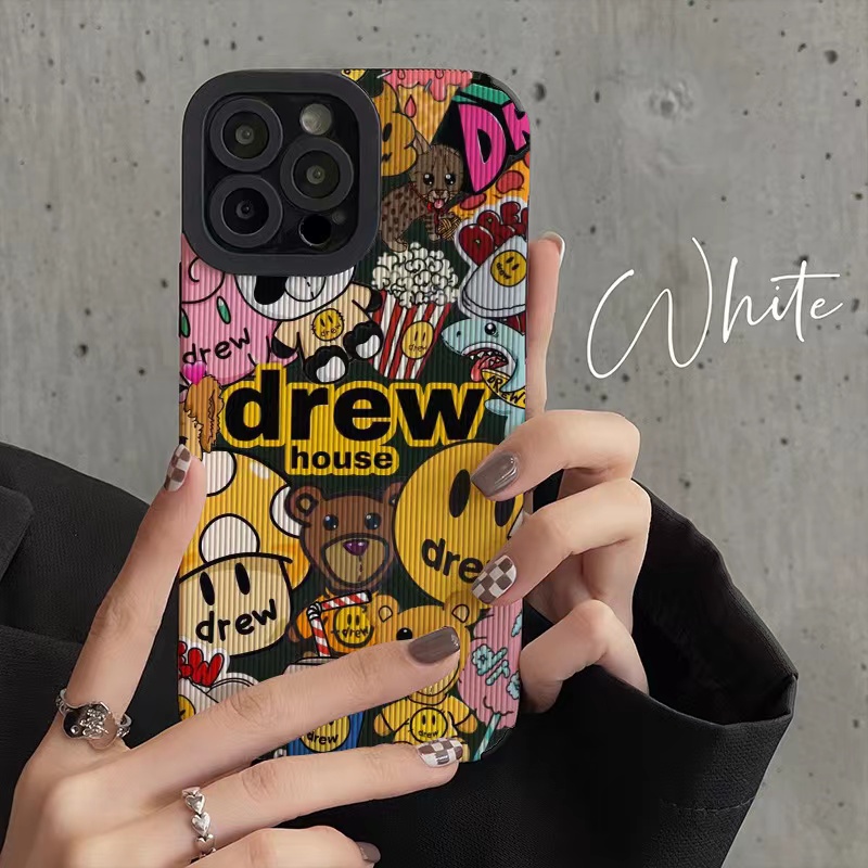 Justin Bieber drew bear leather phone cases for iphone 15 Pro Max 14 ...