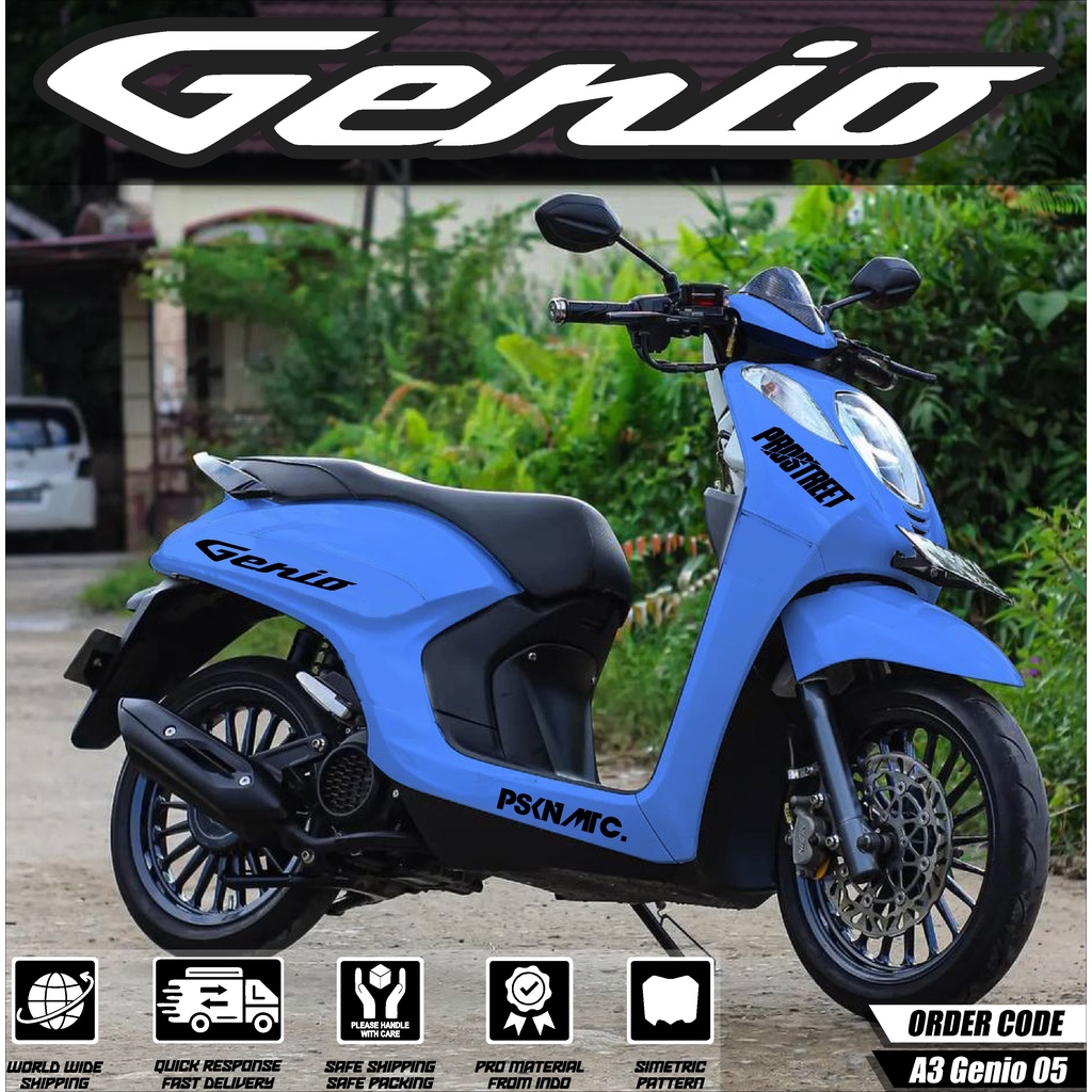 Decal Sticker honda genio full body Latest Design simple Cool decal ...