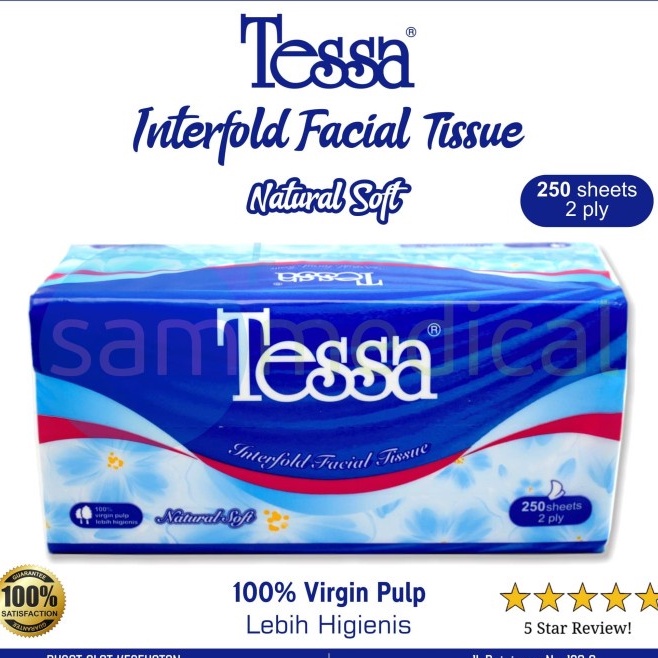 Tessa Natural Soft Tissue/Facial Tissue/Facial Tissue Contents 250sheet ...