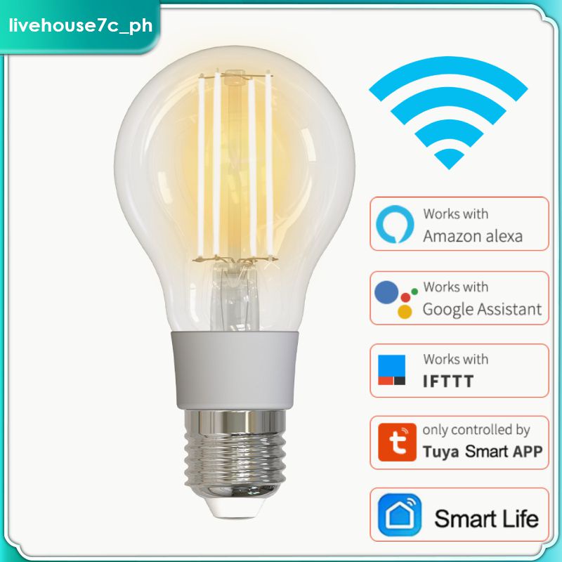 Mose WiFi Smart Filament Bulb LED Light Lamp E27 Dimmable Lighting ...