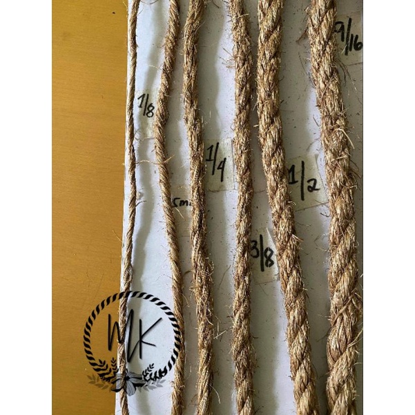 Pure Manila Abaca Rope SAMPLE SIZES Read the Description | Shopee ...