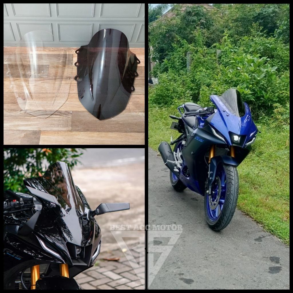 Windshield R15 V4 R15 M VVA MODEL JENONG VISOR R15M CONNECTED 2021 2022 ...