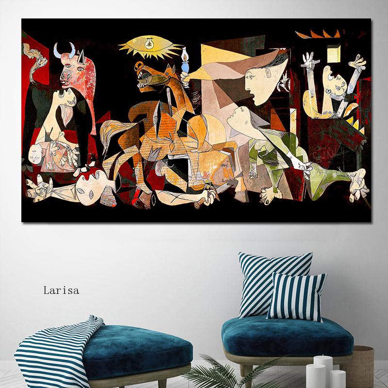Spanish Cubism Abstract Oil Painting On The Wall Picasso Poster ...