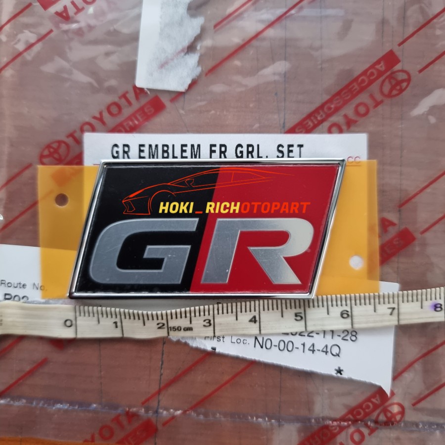 Front Grille Logo Emblem GR Raize Agya Fortuner GR Original | Shopee ...