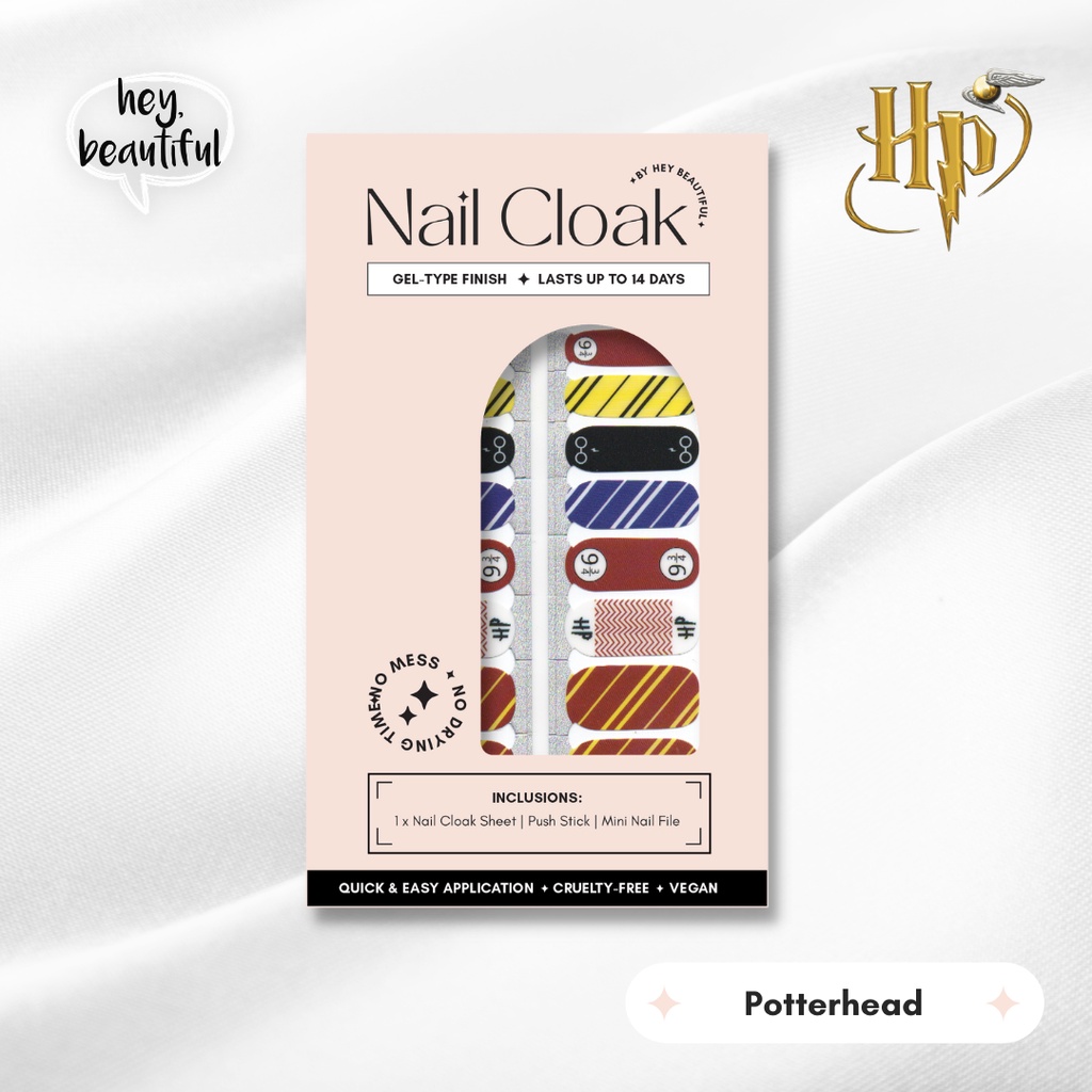 Nail Cloak by HeyBeautifulMNL in Potterhead (Gel Nail Wraps / Nail ...