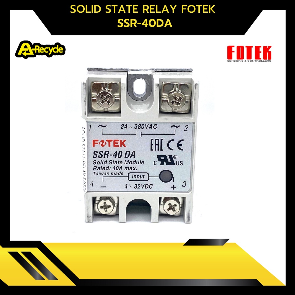 SOLID STATE RELAY FOTEK SSR-40DA | Shopee Philippines