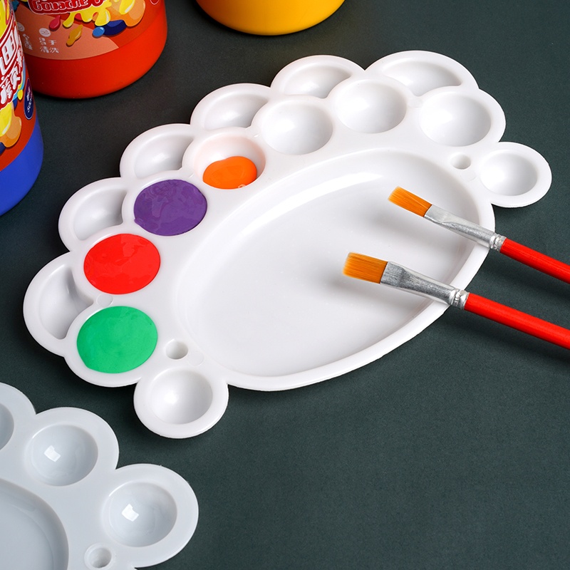 Children's Painting Art Pigment Palette Palette Multi-functional Small ...