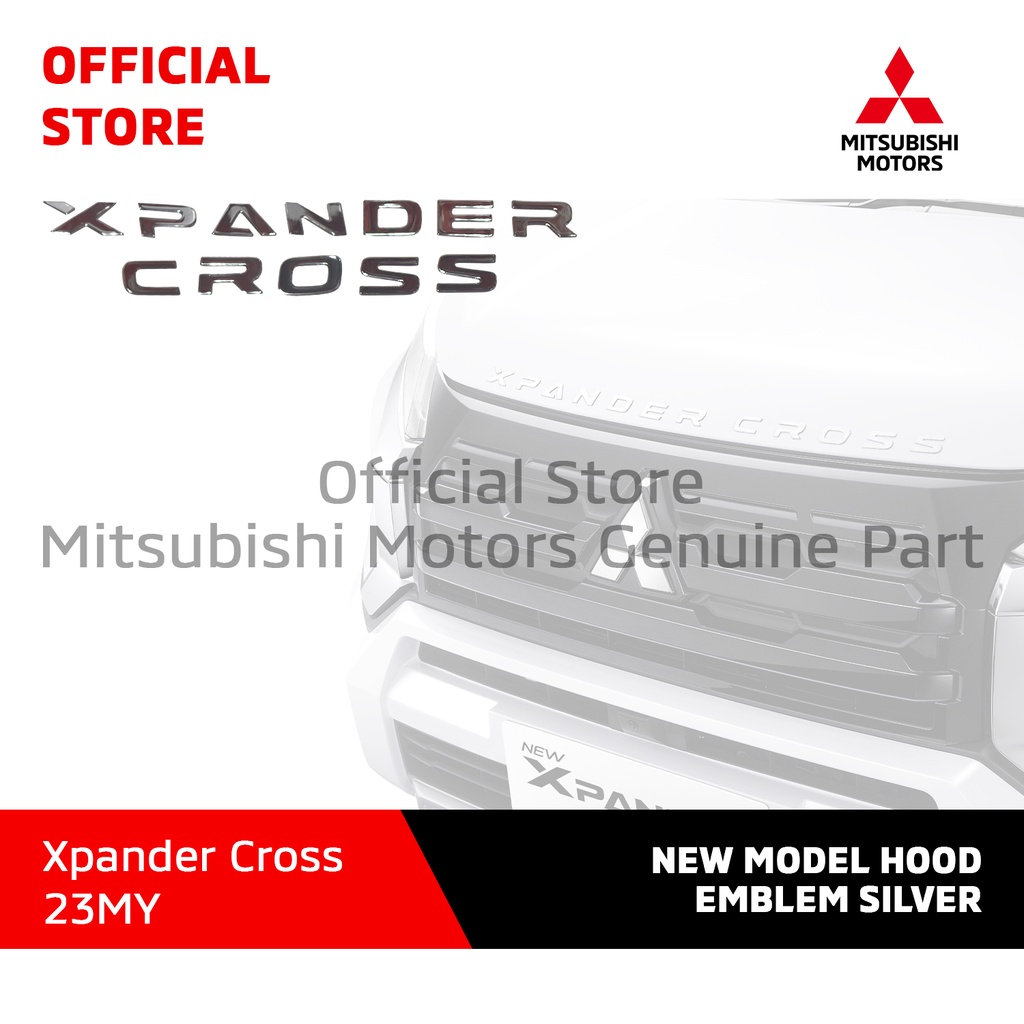Mitsubishi Motors NEW MODEL HOOD EMBLEM SILVER Xpander Cross 23MY ...