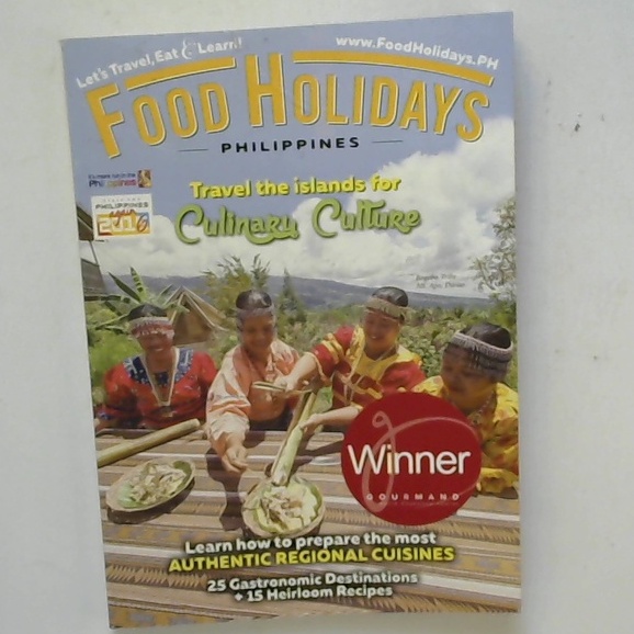 2016 Food Holidays Magazine Philippine travel culinary cookbook cook ...