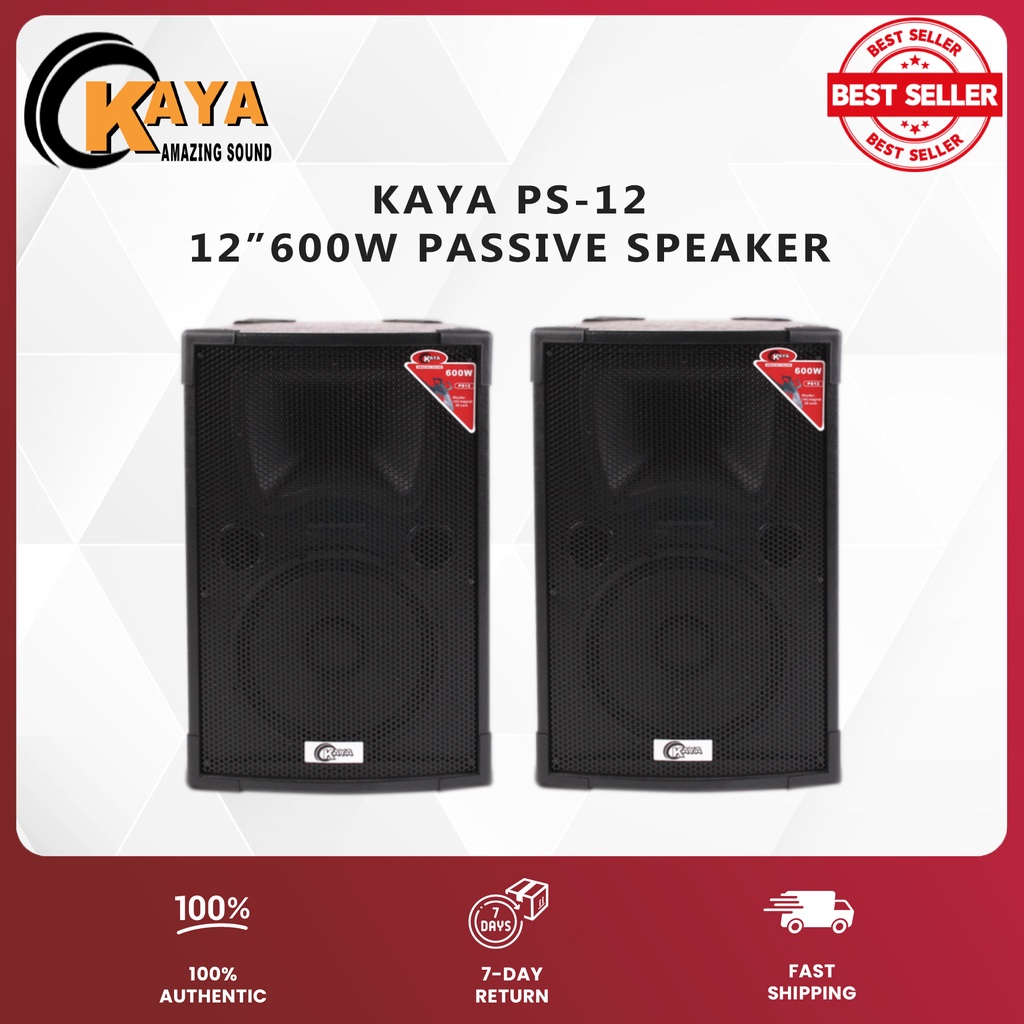 KAYA (PS 12) - Amazing Sound 12" Audio Passive Speaker Sound System 1 ...