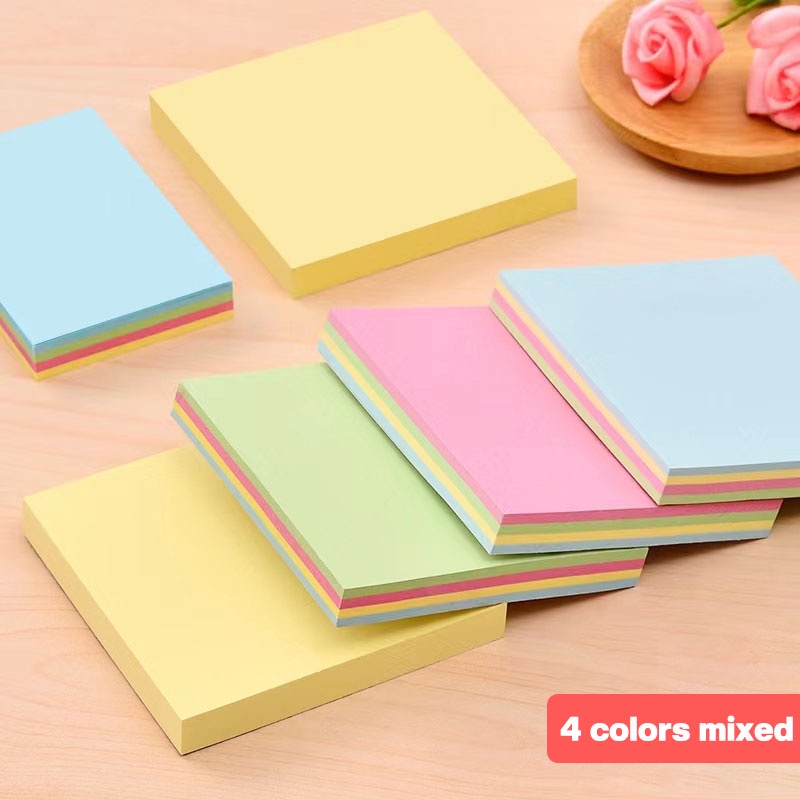 HGS 100 Sheets Colored Sticky Notes （square）Office & School | Shopee ...