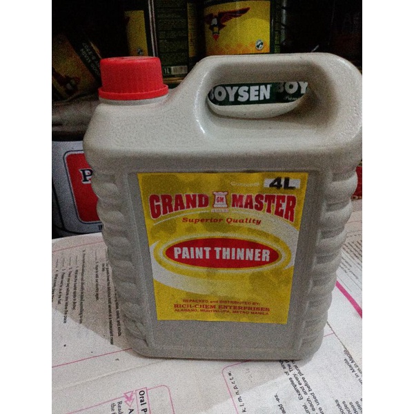 Grand Master Paint Thinner (Gallon) | Shopee Philippines