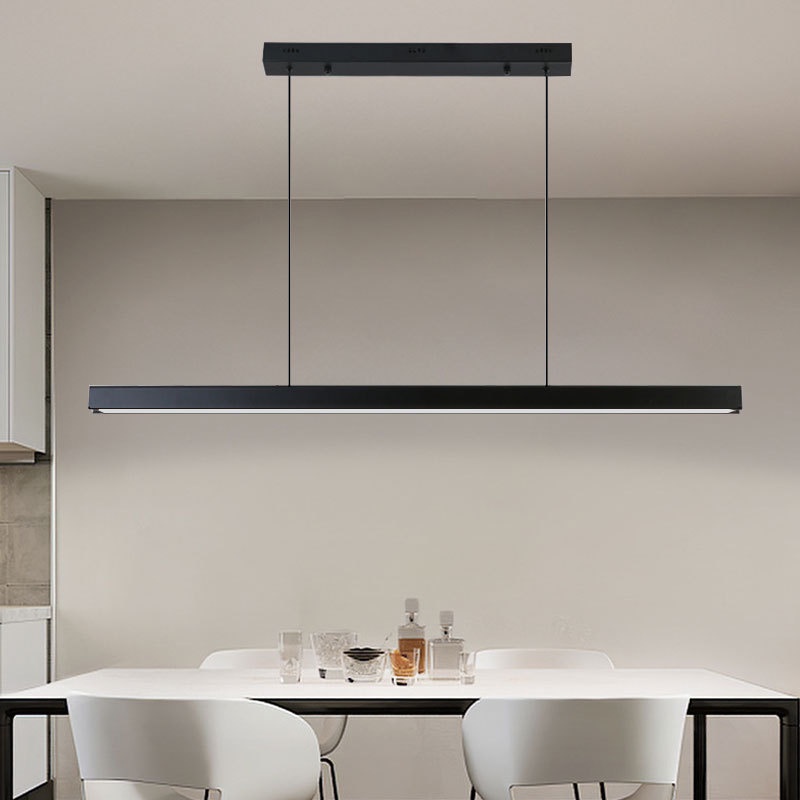 Modern Simple Studio Designer Pendant Lamp Bar Dining Room Table Strip ...
