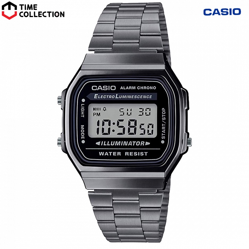 Casio A168WGG-1ADF Digital Stainless Steel Strap Watch | Shopee Philippines
