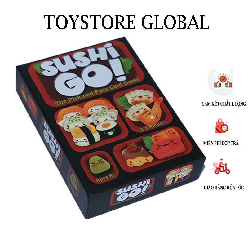 Set of 2 sushi Go and sushi Go Party boardgame that simulates sushi ...