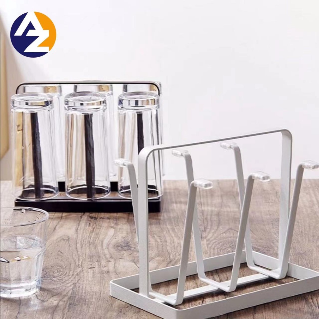 Cup Drying Rack Stand, Metal Steel Mug Holder Hanger Kitchen Stand ...