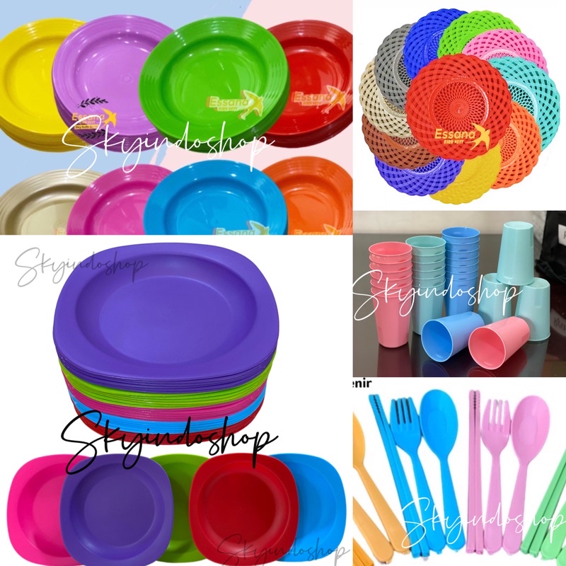 Round Plate | Square Plate | Rattan Plate | Spoon | Glass | Bowl ...