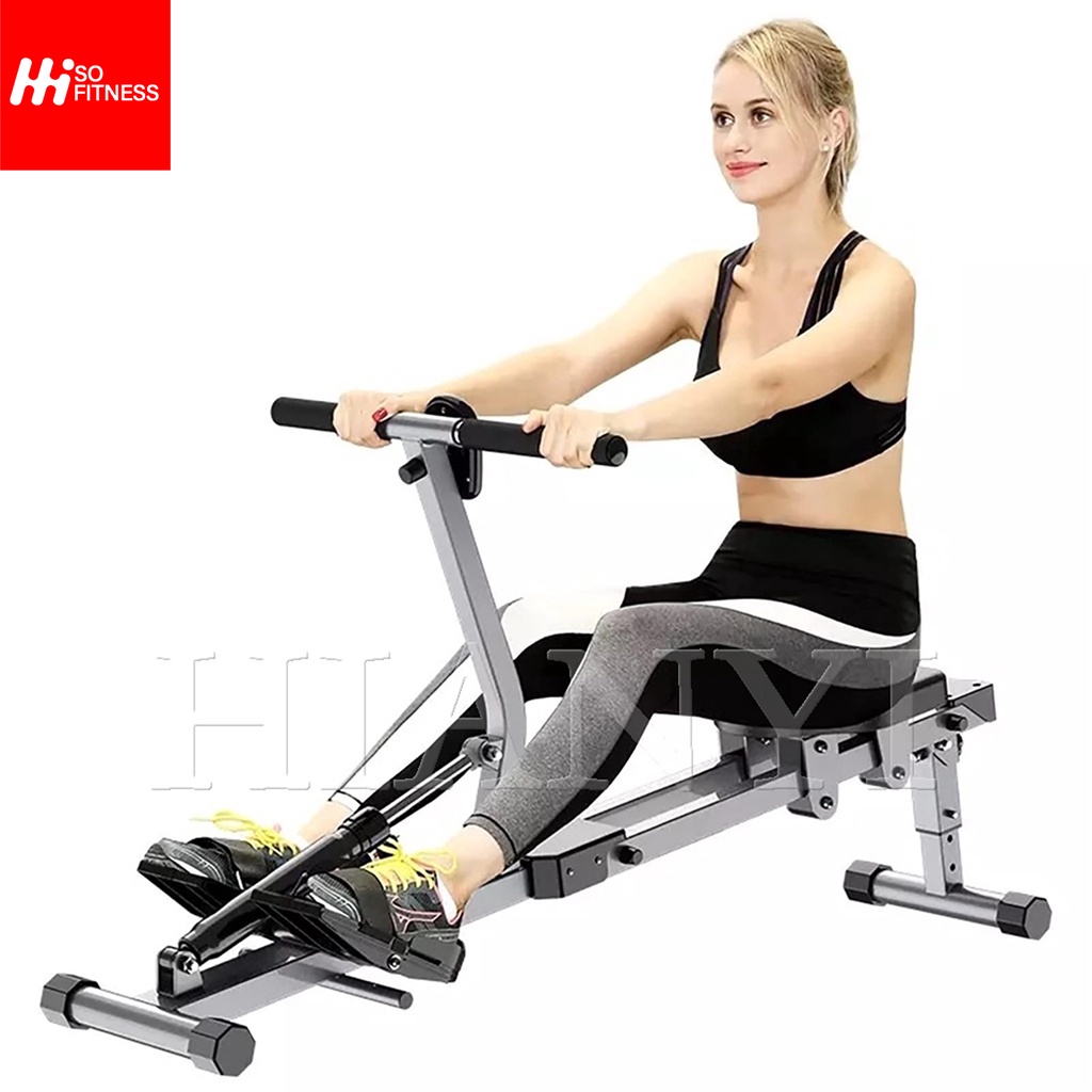 Rowing machine Foldable Glider Home Gym Workout Equipment Exercise ...