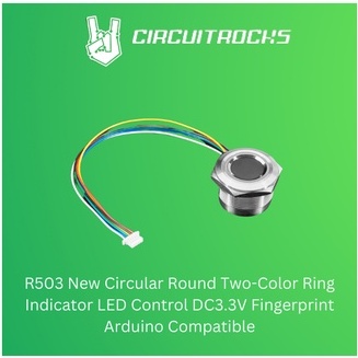 R503 New Circular Round Two-Color Ring Indicator LED Control DC3.3V Fingerprint Arduino ...