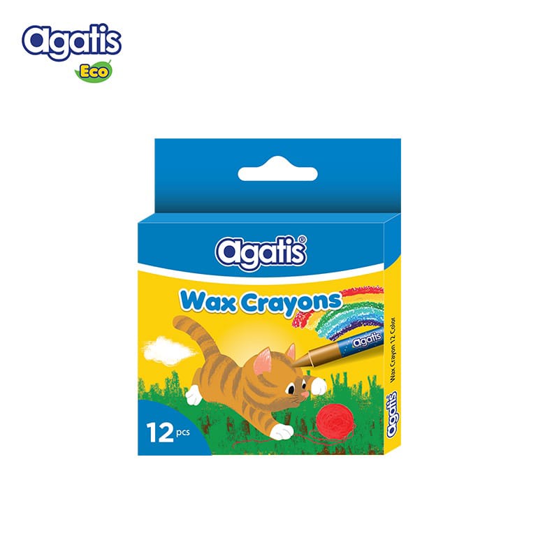 Crayon AGATIS WAX CONTAINS 12 PCS | Shopee Philippines