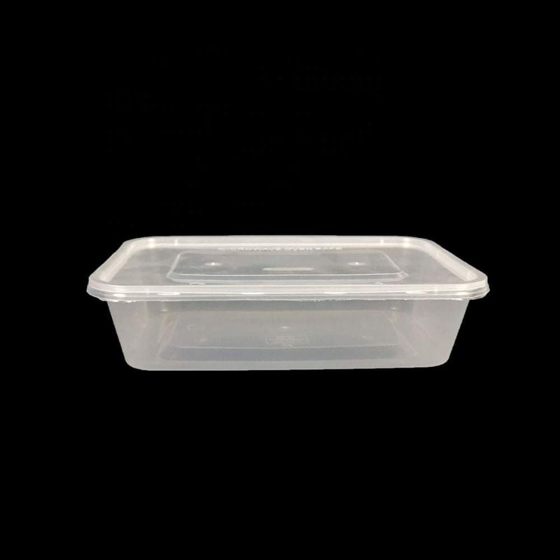 RE500 Microwavable Plastic Food Container 500ml Transparent 10pcs ...
