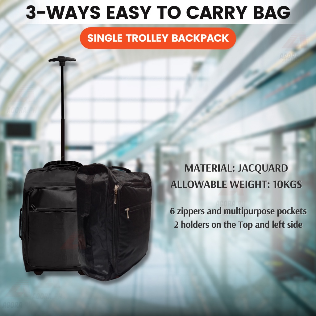 3 Ways Easy to Carry Bag Single Trolley Backpack Allowable weight 10kg ...