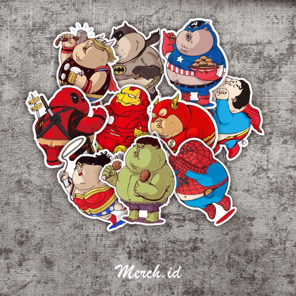 Cute Fat Hero stickers / STICKER PACK | Shopee Philippines