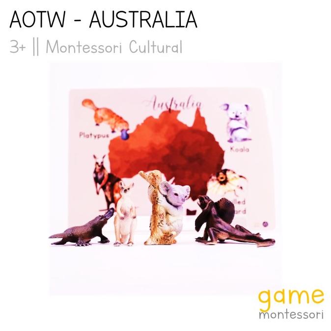 Montessori Cultural Around the World Animals Australia set | Shopee ...