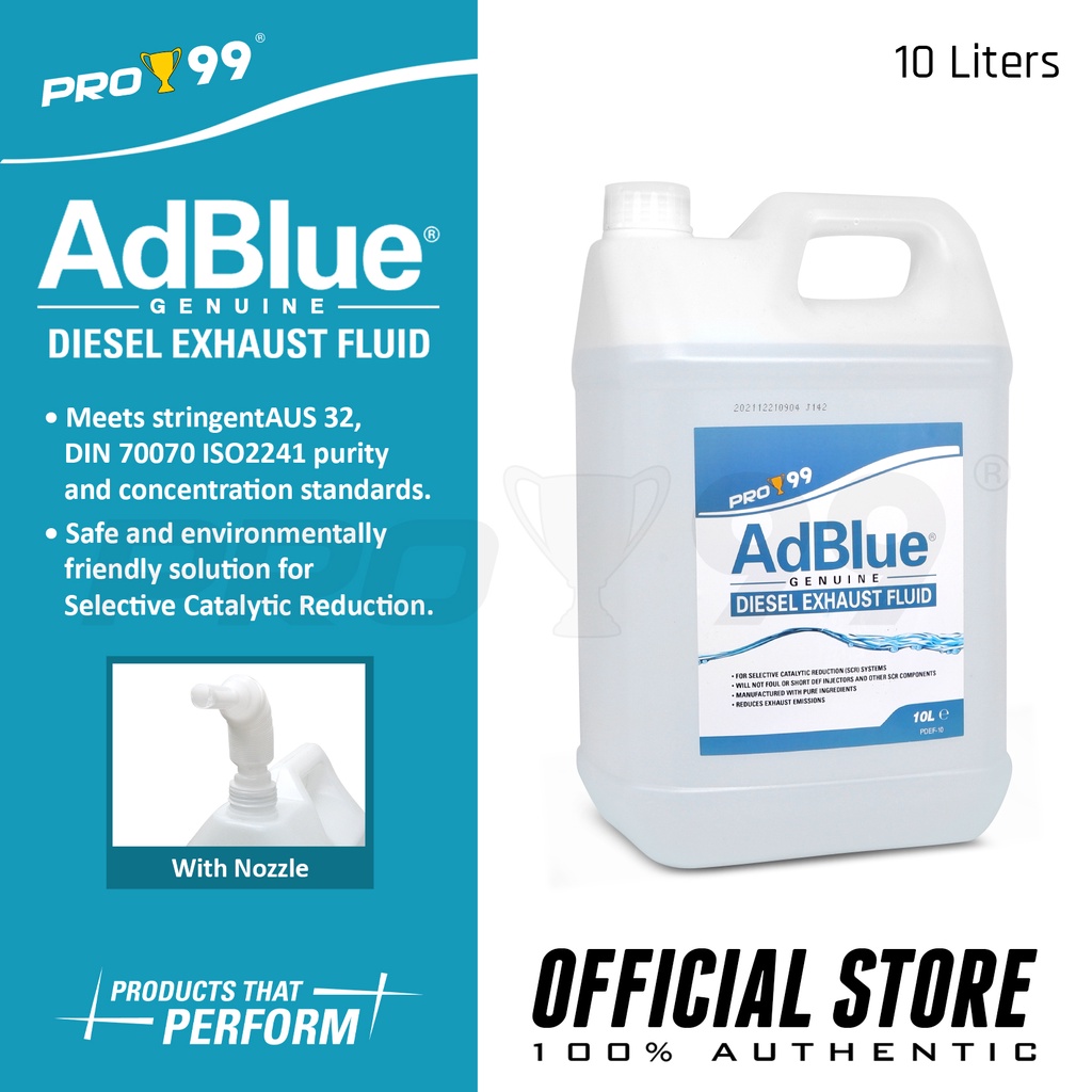 PRO-99 Official Adblue Diesel Exhaust Fluid 10L, 1PC PRO99 PDEF-10 | Shopee Philippines