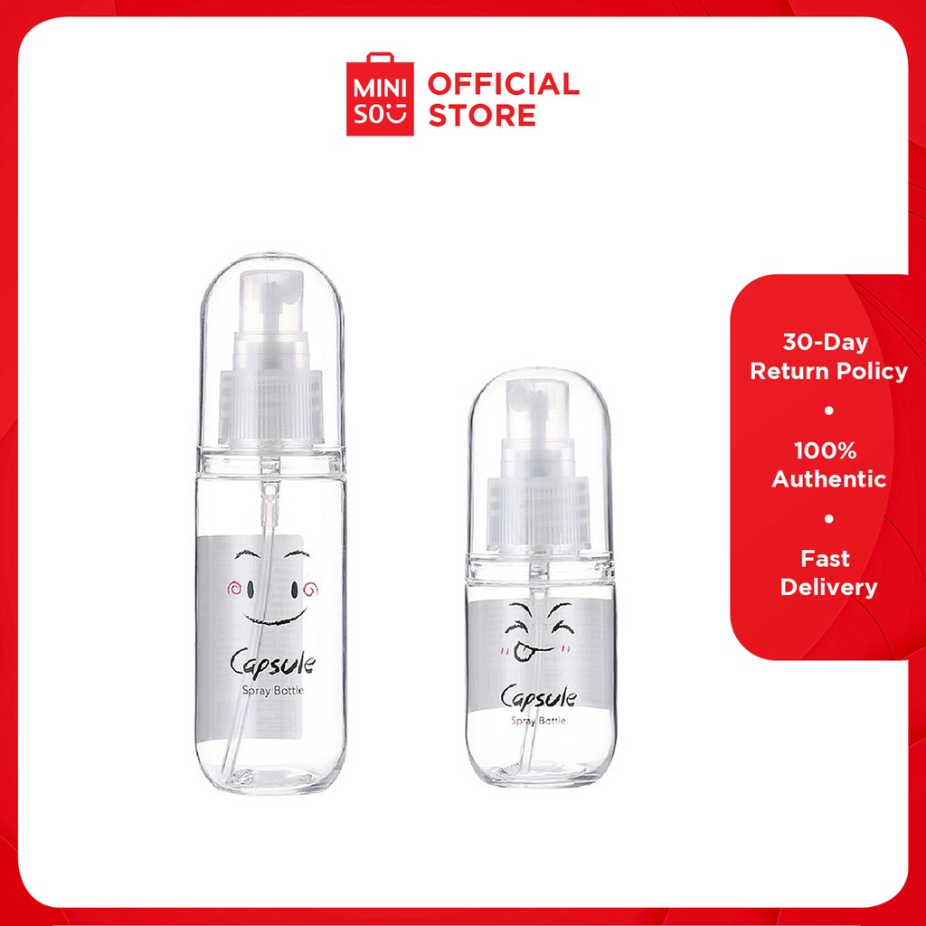 Miniso Spray Bottle Travel Kit For Toiletries Containers | Shopee ...