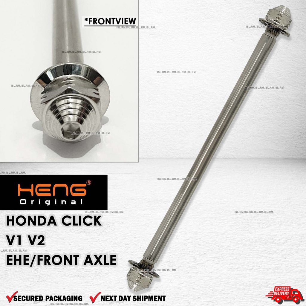 Honda CLICK V1 V2 Ehe/front axle Made in Thailand Original Heng SILVER ...