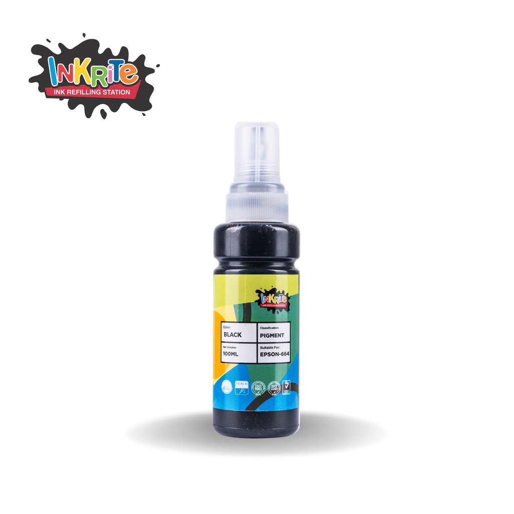 Inkrite Pigment Ink for Epson L-Series 664 Printers, 100 ml | Shopee ...