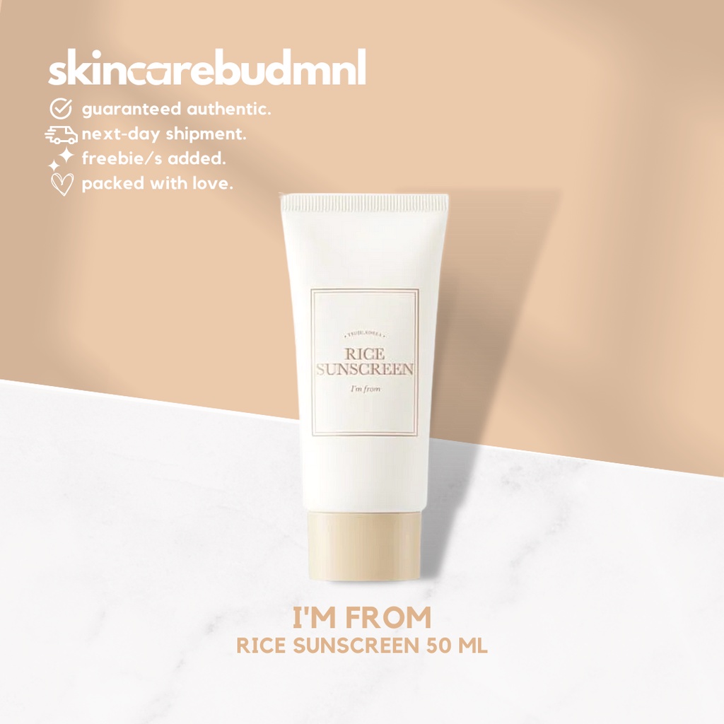 I'm From Rice Sunscreen SPF 50+ PA+++ 50 ml by skincarebudmnl | Shopee ...