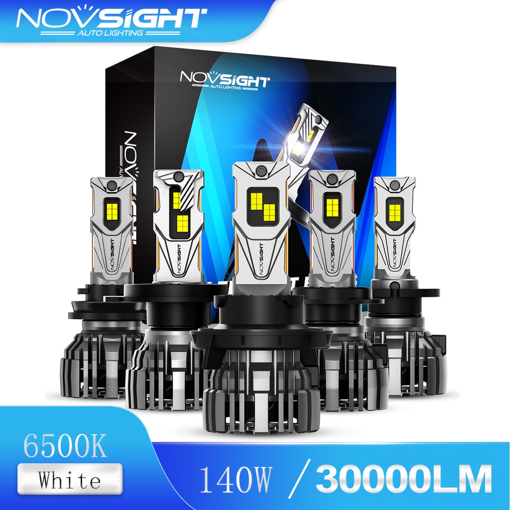 Novsight new N67 H4 LED Headlight car Light Bulb H11 9005 9006 H7 140W ...