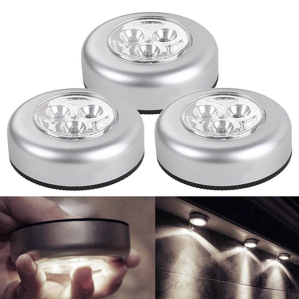 【F・K】Mini 3 Led Stick Touch Lamp Cabinet Night Light | Shopee Philippines