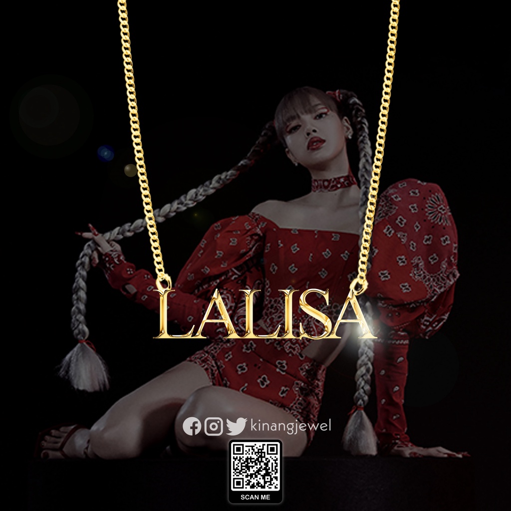 Kinang: "LALISA" Necklace (BLACKPINK, Pranpriya Manoban, Lisa Manoban ...