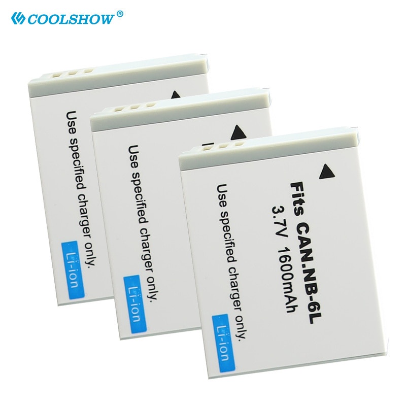 Camera Battery NB 6L NB6L NB-6L for Canon Power-shot IXUS 310 SX240 ...