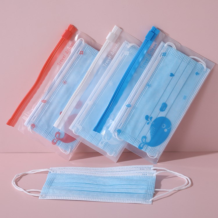 child/adult Mask Storage Box Mask Storage Zipper Bag Portable Edible ...