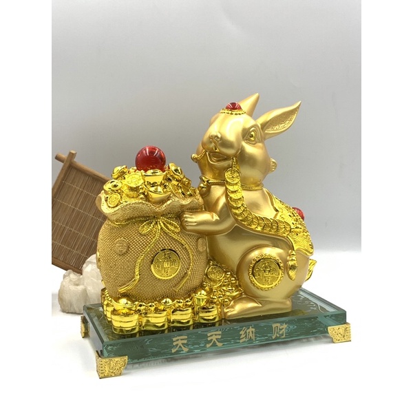 Feng Shui 5” Rabbit with Money Pouch Charm | Shopee Philippines