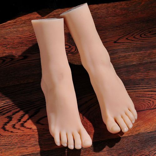Simulation Feet Girl Foot Model Reality TPE Silicone Inverted Fake ...