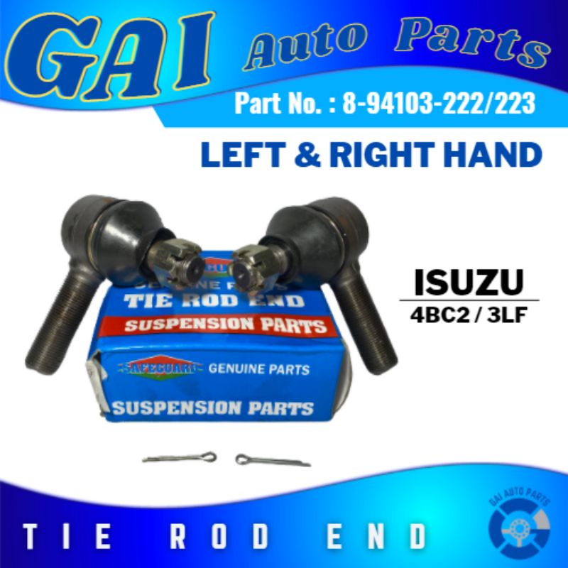 STRI-22223 Tie Rod End Set Left/Right Hand for ISUZU 4BC2 / ELF ...