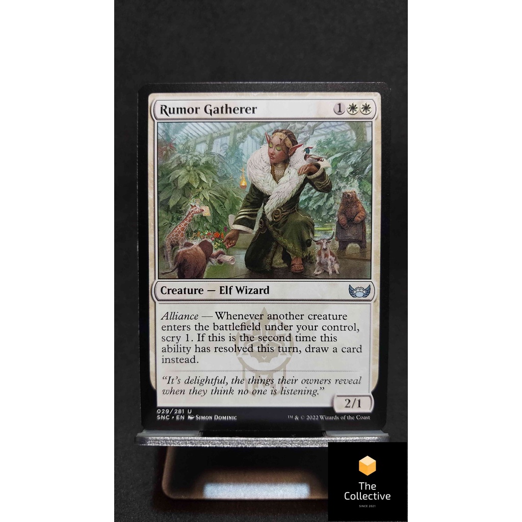 Magic the Gathering - MTG Card Game - Rumor Gatherer - SNC [WHITE ...