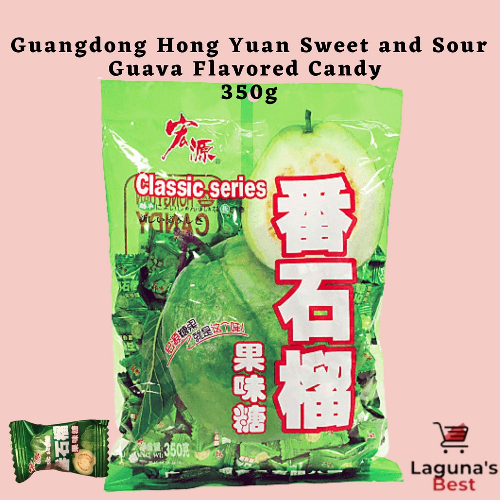 Guangdong Hong Yuan Sweet and Sour Guava Flavored Candy 350g | Shopee ...