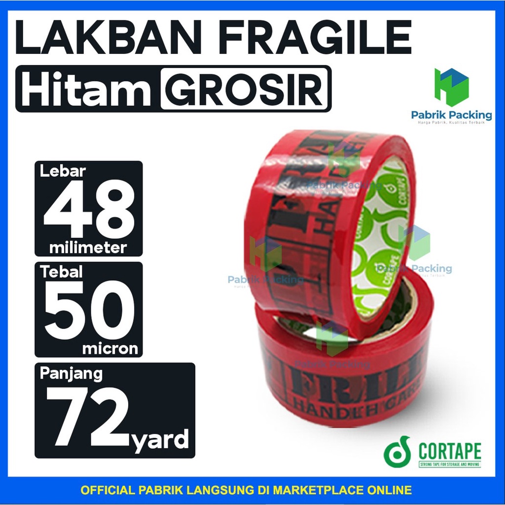 Fragile Handle Duct Tape With Care 48mm x 72yard Unit | Shopee Philippines
