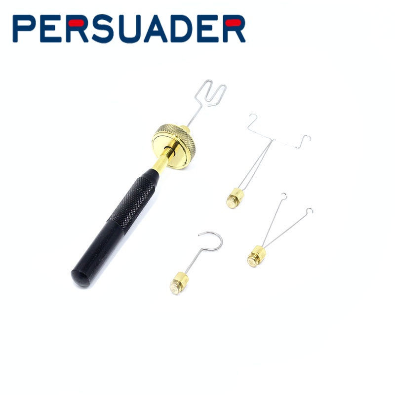 PERSUADER subbing twister 1 set with 4 head attachments fly tying tools ...