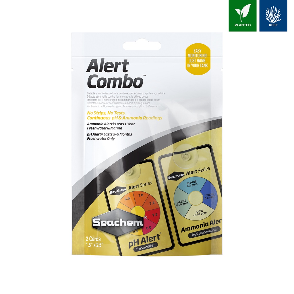 Seachem Alert Combo: Real-Time Monitoring of Ammonia and pH Levels for ...