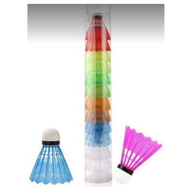 12pcs Colorful Badminton Nylon Shuttlecocks Random Color Games Training ...
