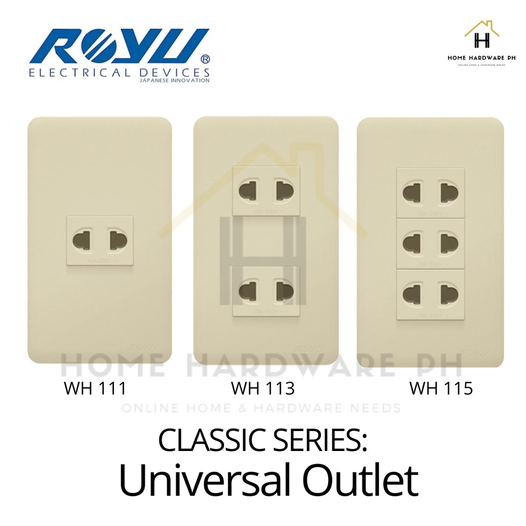 Royu Universal Outlet Set - Classic Series | Shopee Philippines