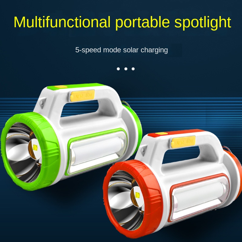 High Power LED Flashlight powerful tourch light solar flashlight ...