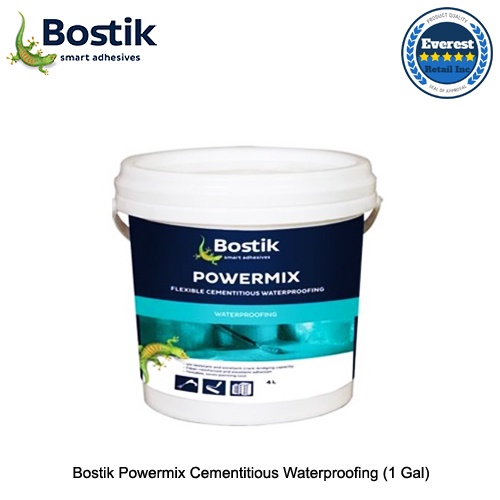 Bostik Powermix Cementitious Waterproofing Choose Size: 1 Gallon and 1 ...